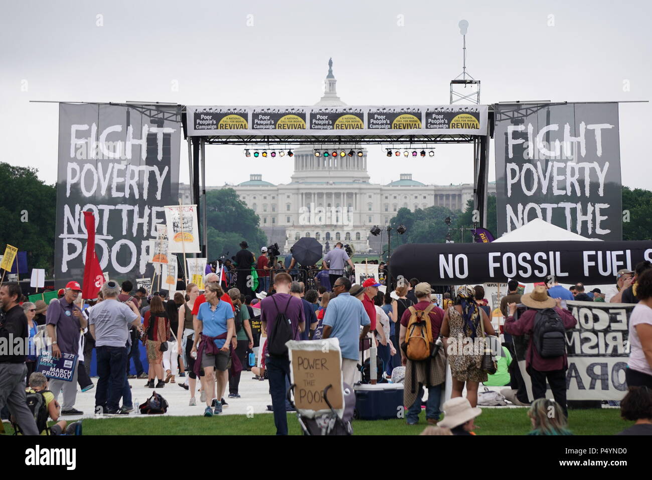 Washington, DC, USA. 23rd June, 2018. The Poor People's Campaign holds ...