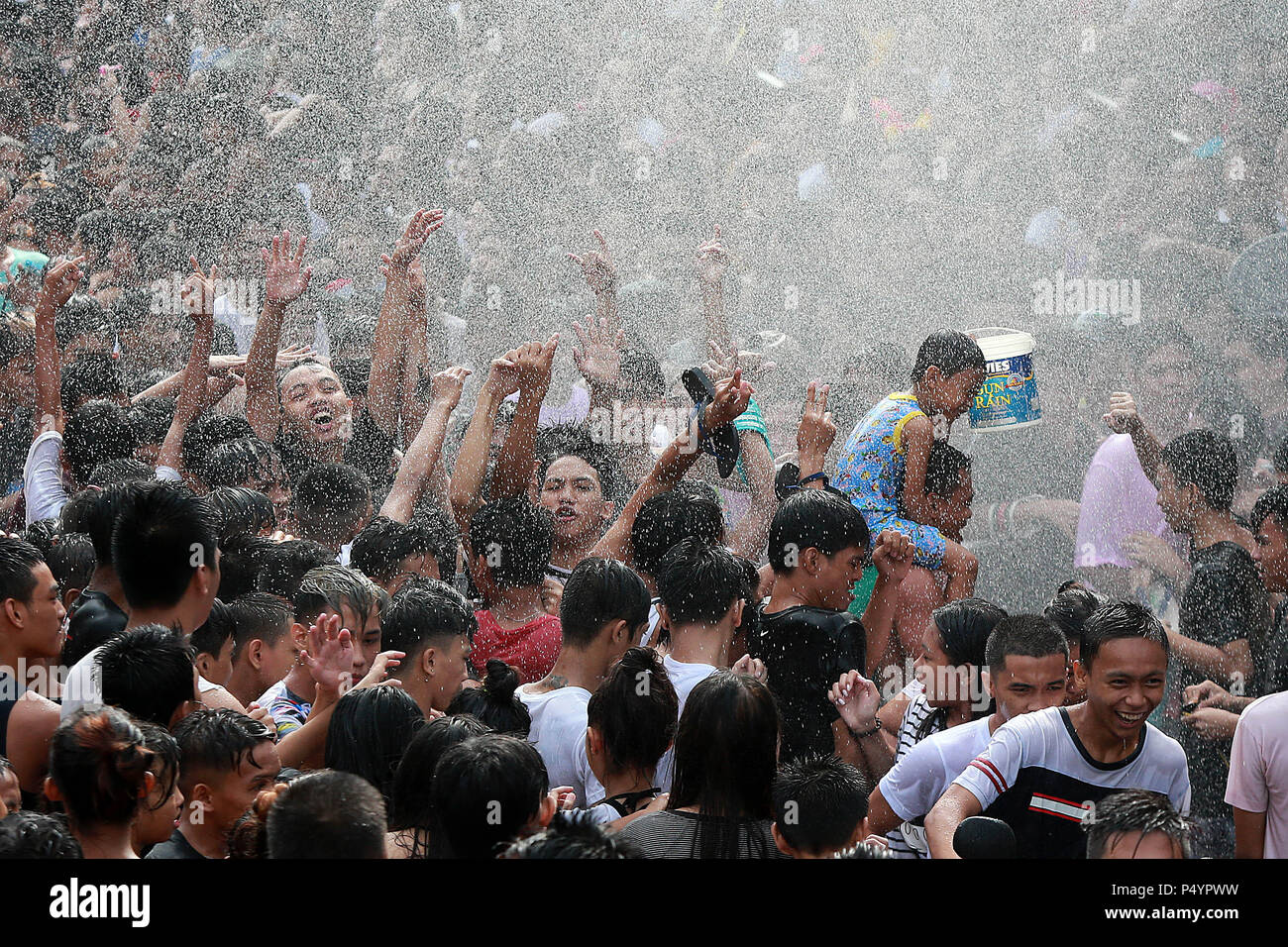 San Juan City, Philippines. 24th June, 2018. Revelers participate in ...