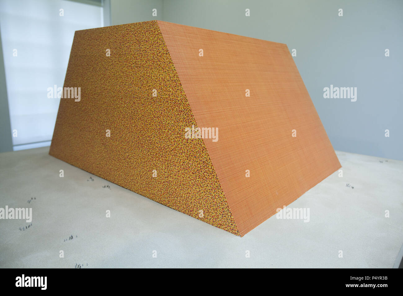 London, UK. 23 June 2018 The Mastaba, a temporary sculpture made of ...