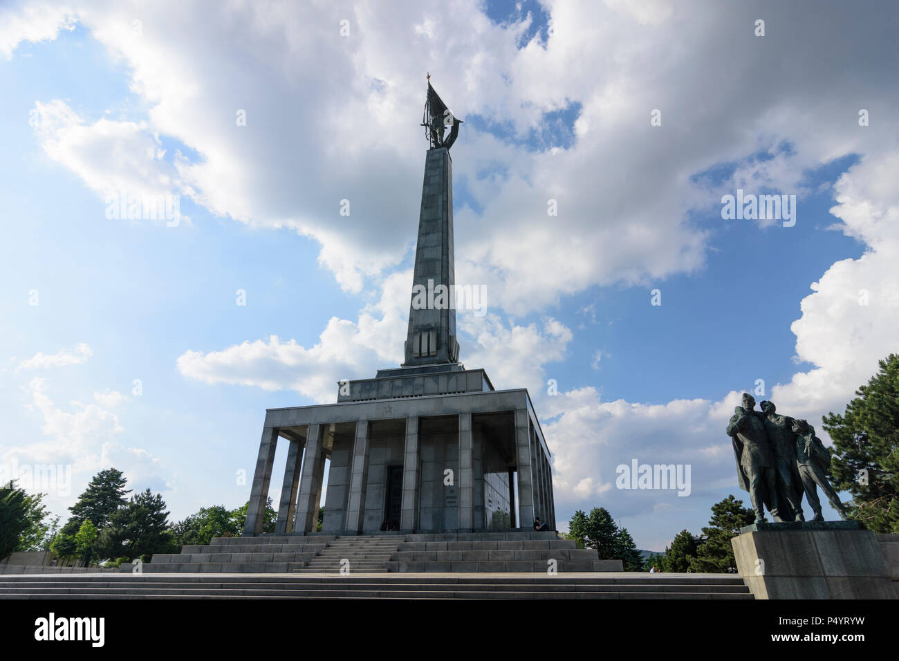 Bratislava (Pressburg): Slavin war memorial monument in Slovakia Stock ...
