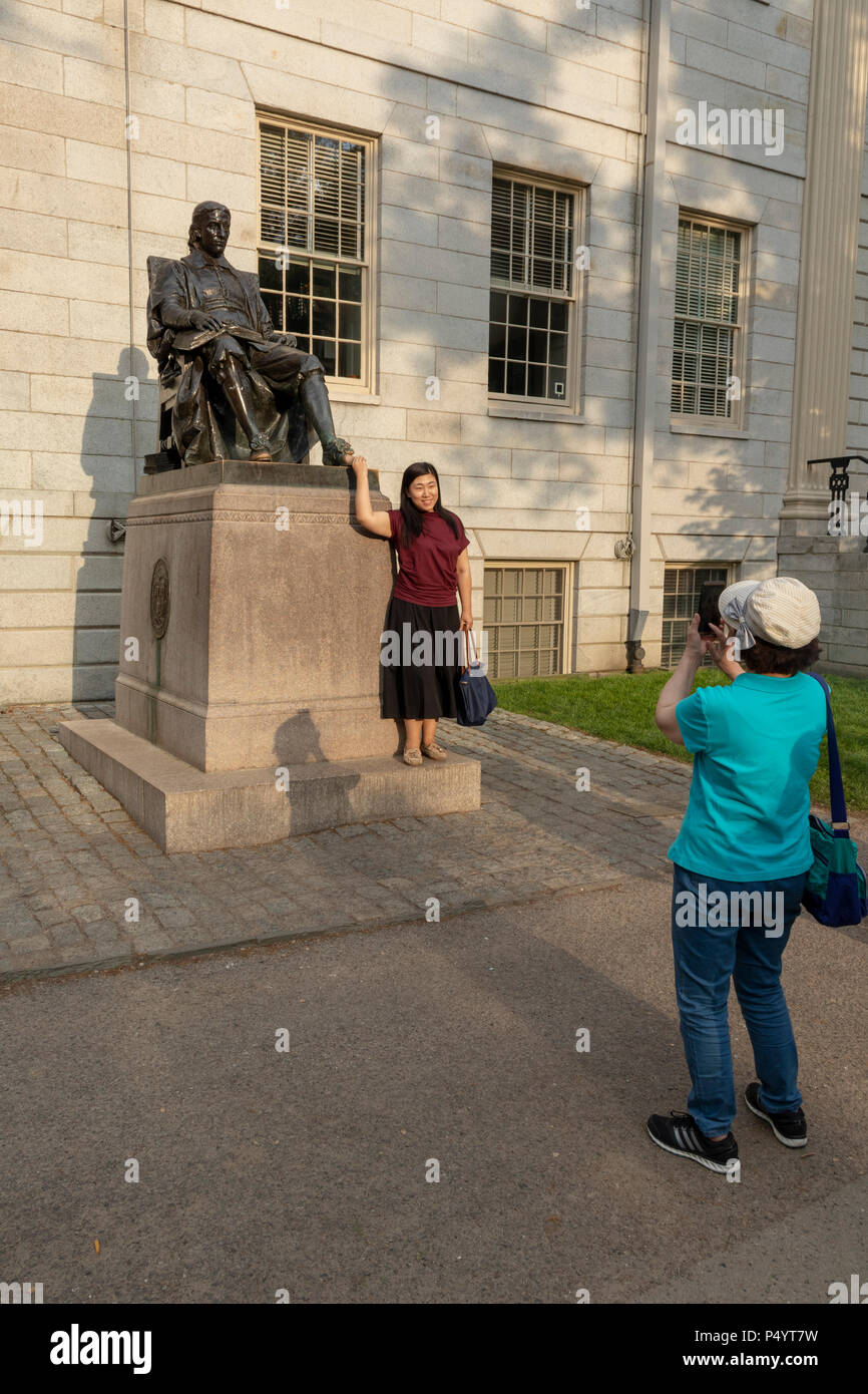John Harvard Statue Tradition