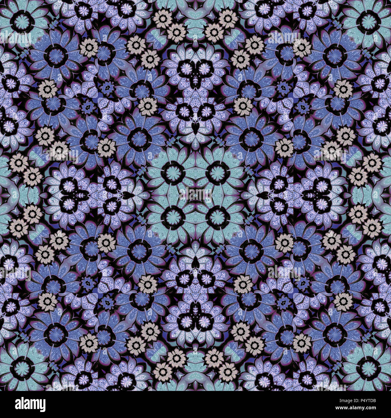 Modern seamless pattern background with stylized flowers motif design ...