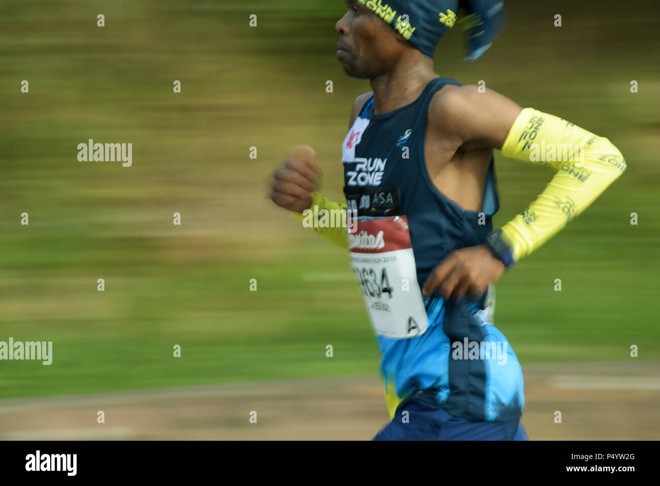 Durban, KwaZulu-Natal, South Africa, focussed expression, face of ...