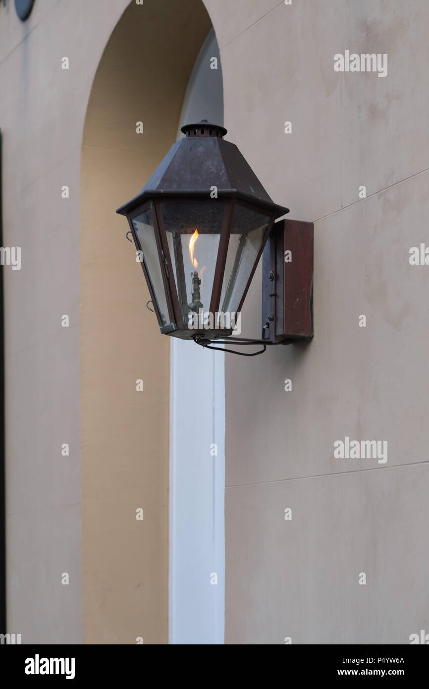 Natural Gas House Lamp Stock Photo - Alamy