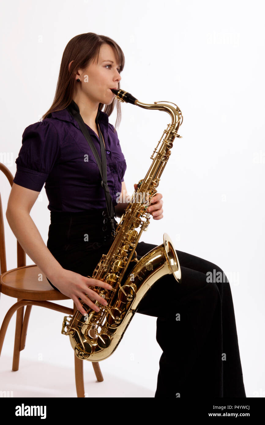Saxophone position hi-res stock photography and images - Alamy