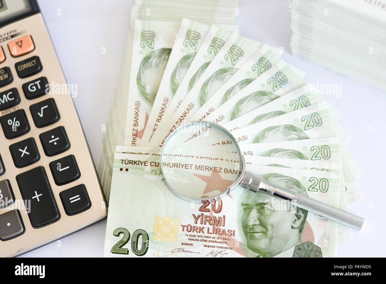 Turkish paper banknotes Stock Photo - Alamy