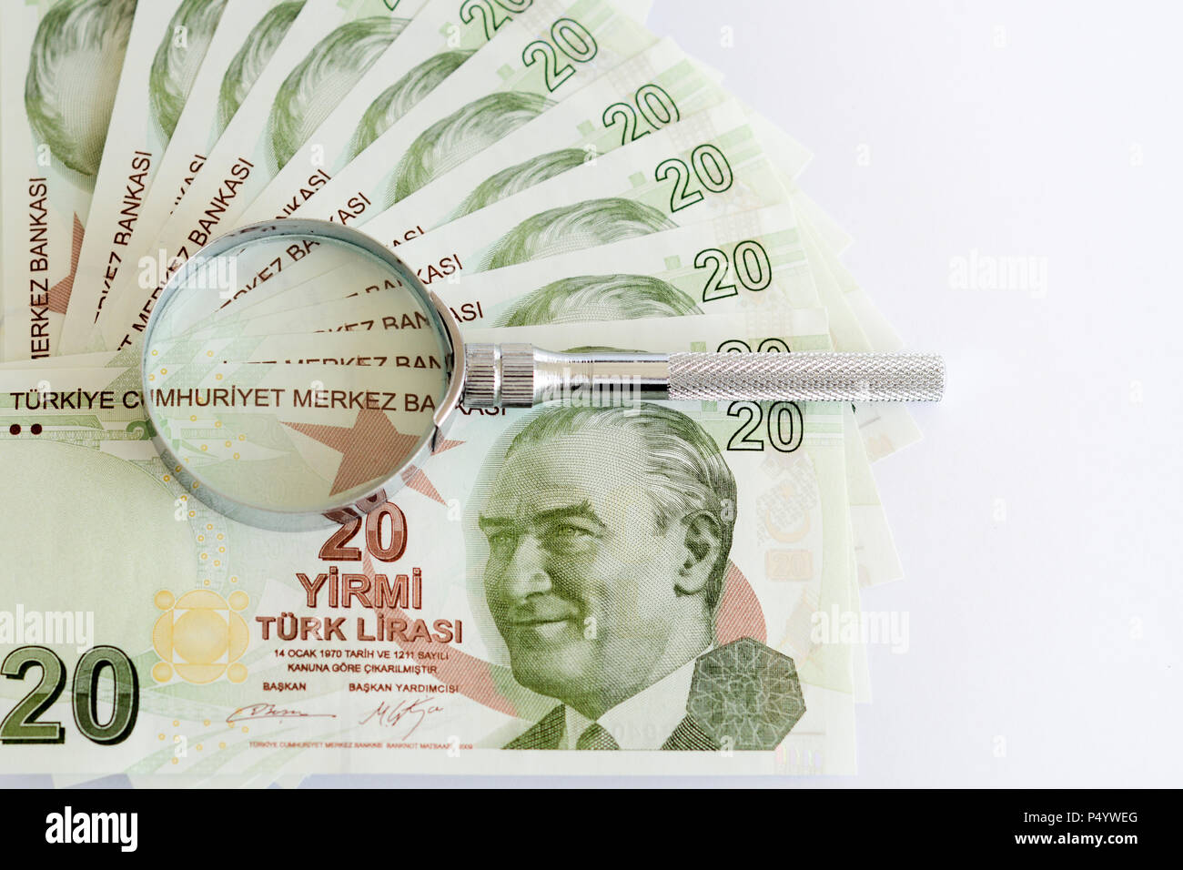 Turkish paper banknotes Stock Photo - Alamy