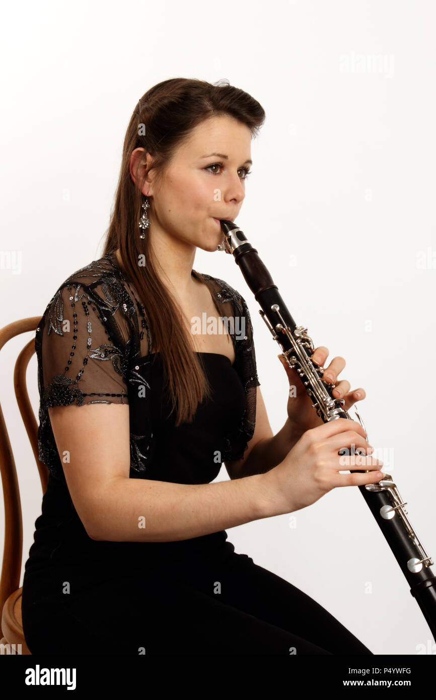 clarinetist in playing position Stock Photo - Alamy