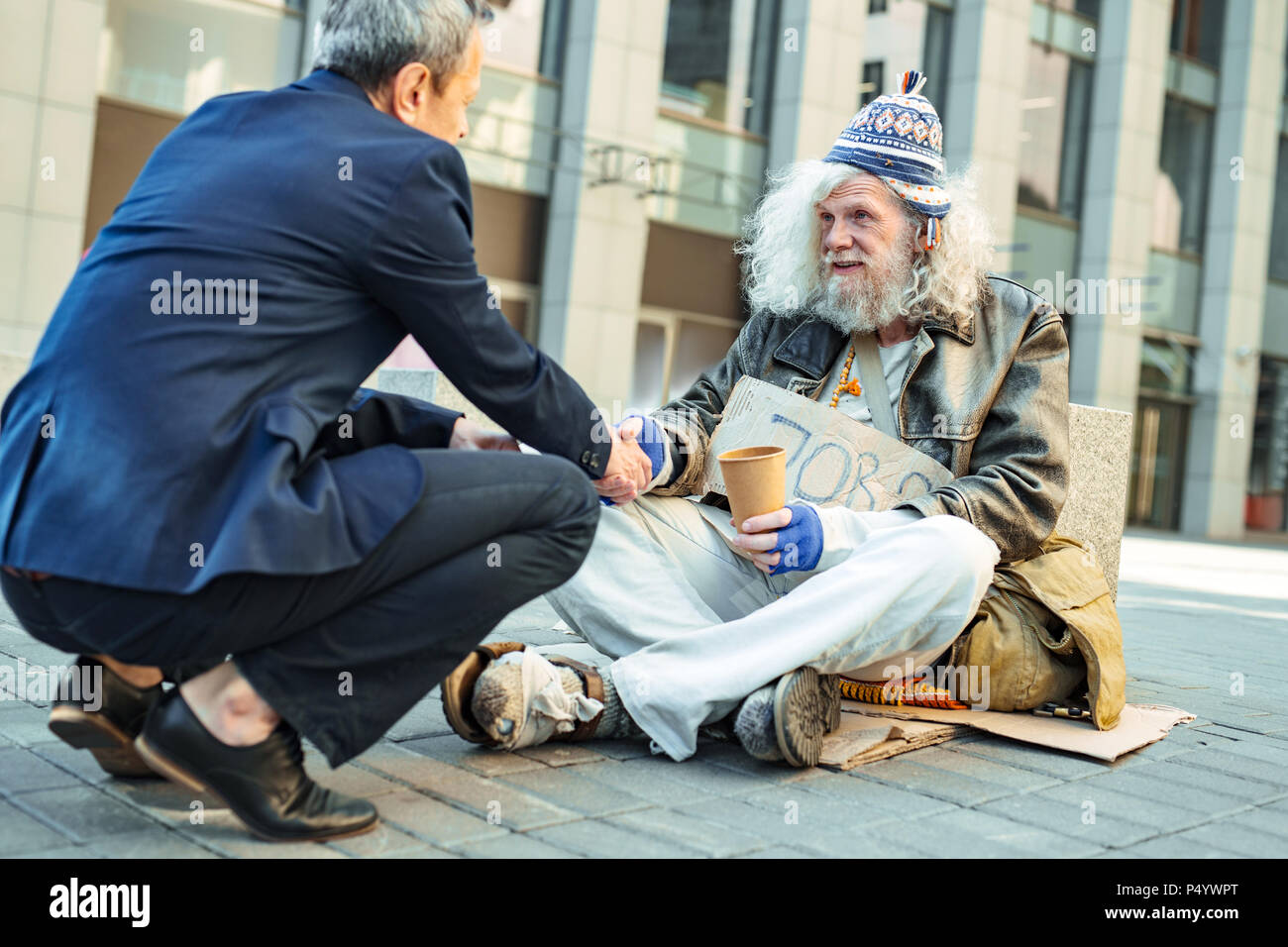 Homeless charity talk hi-res stock photography and images - Alamy