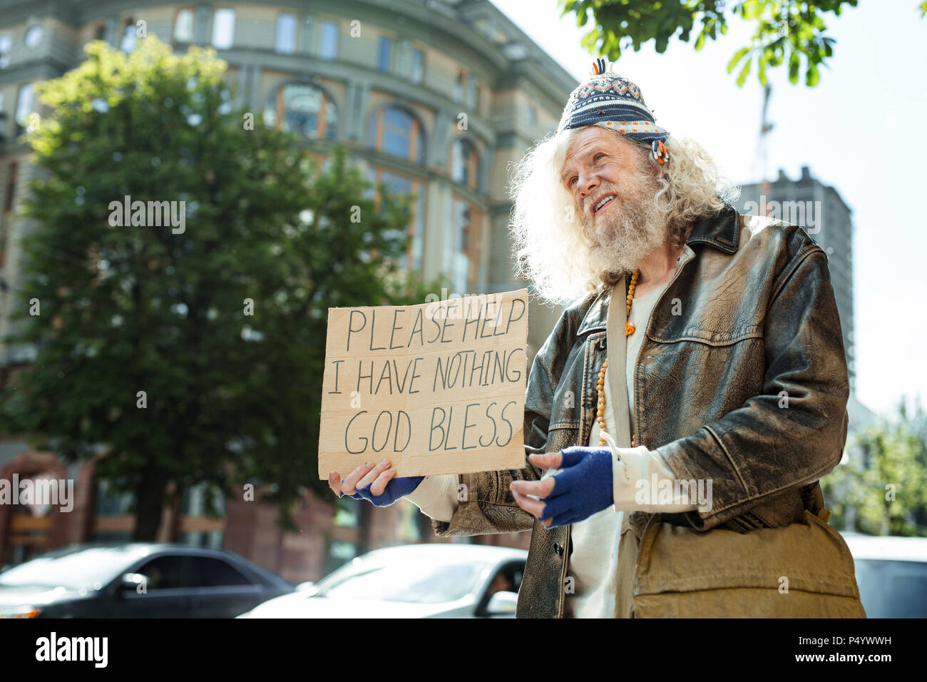 Homeless Man Standing