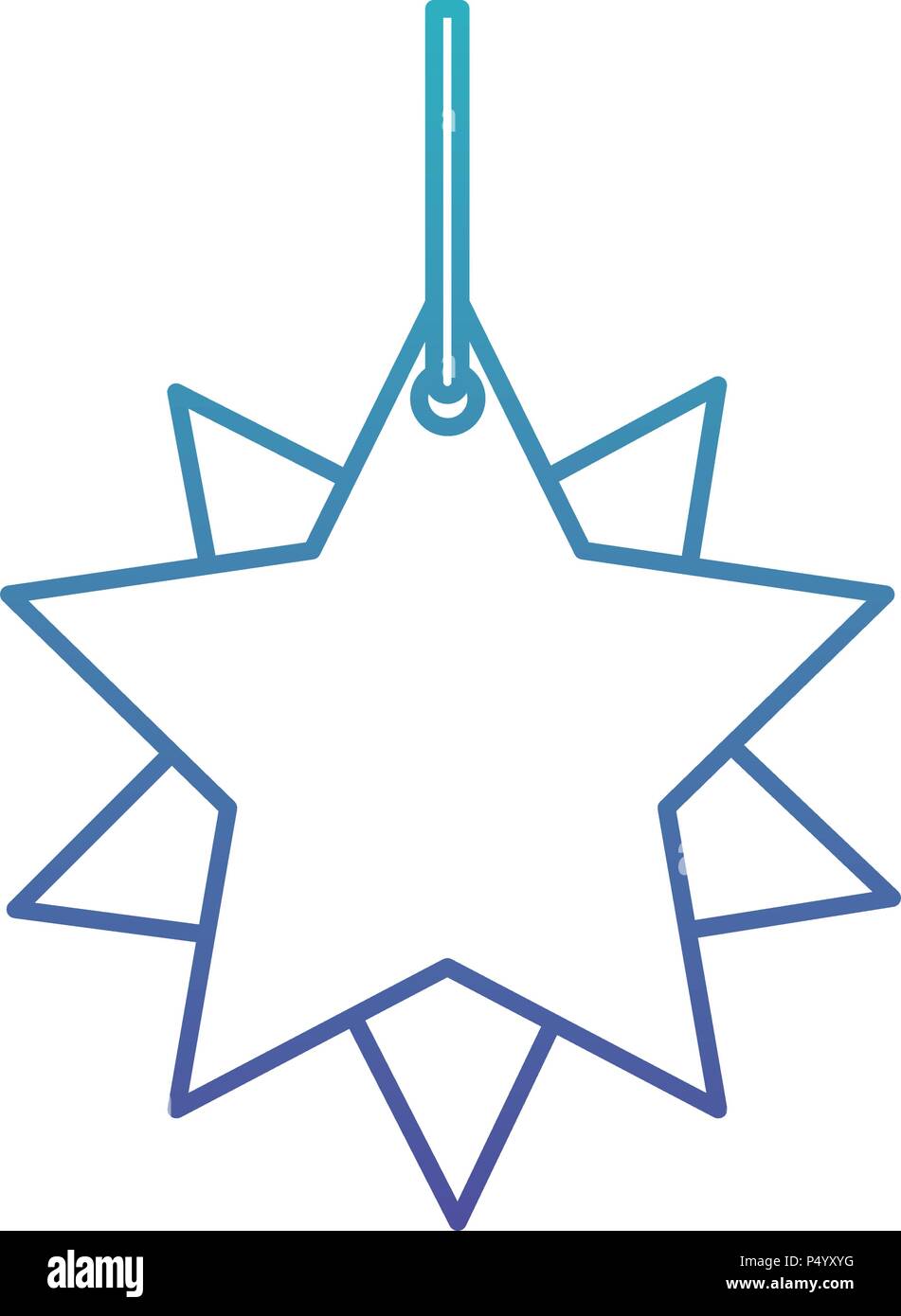 star decorative hanging icon Stock Vector Image & Art - Alamy