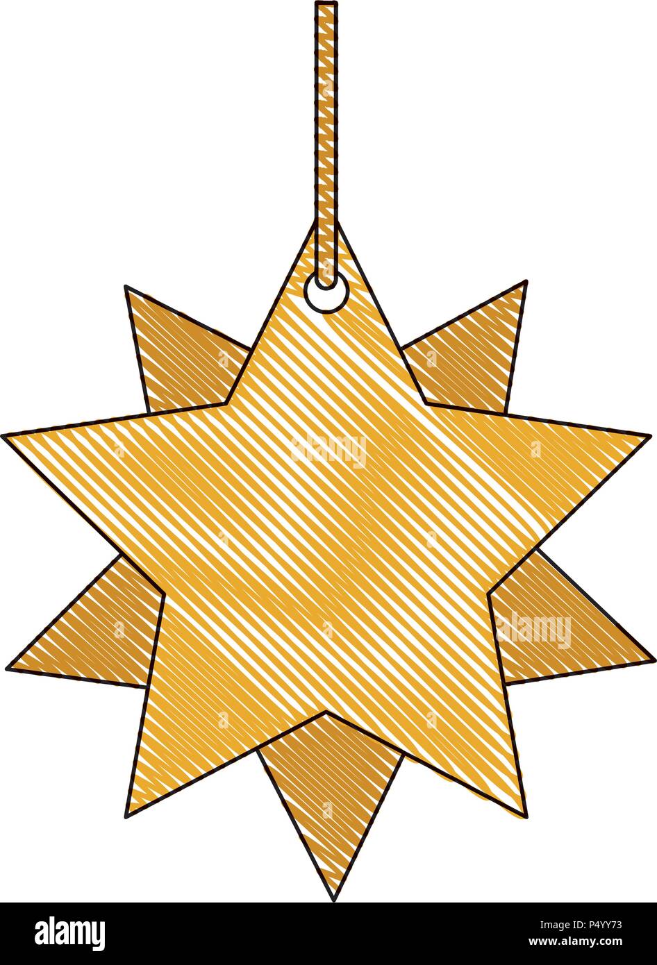 star decorative hanging icon Stock Vector Image & Art - Alamy