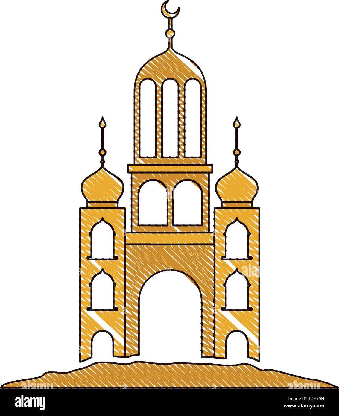 Islamic tourism castle history historic monument Stock Vector Images ...