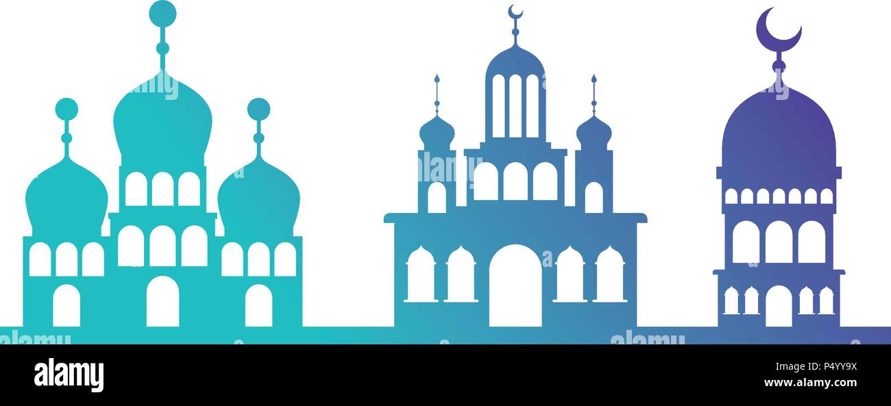 arabic castles buildings cityscape Stock Vector Image & Art - Alamy