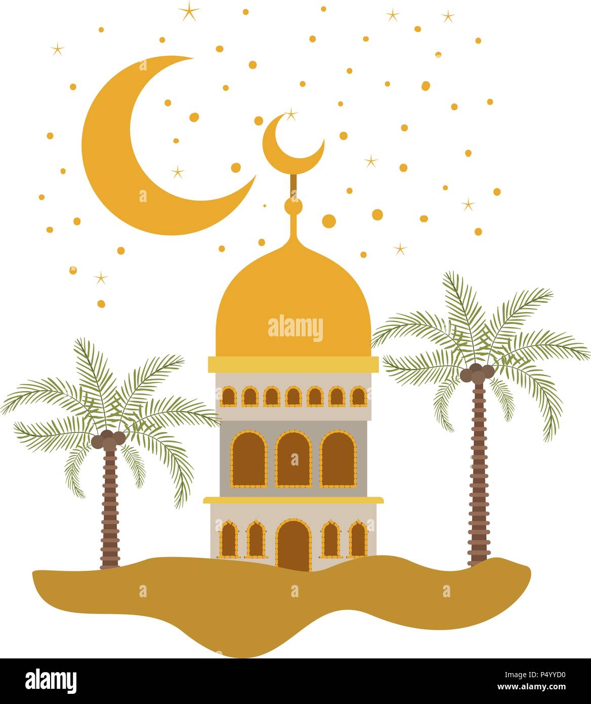 Moon in night starry Cut Out Stock Images & Pictures - Alamy