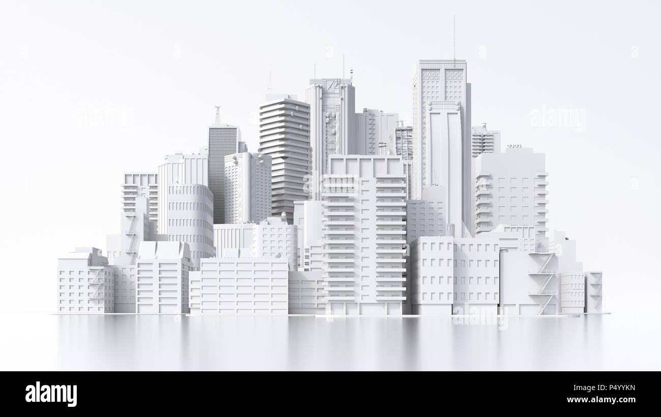 3d model city hi-res stock photography and images - Alamy