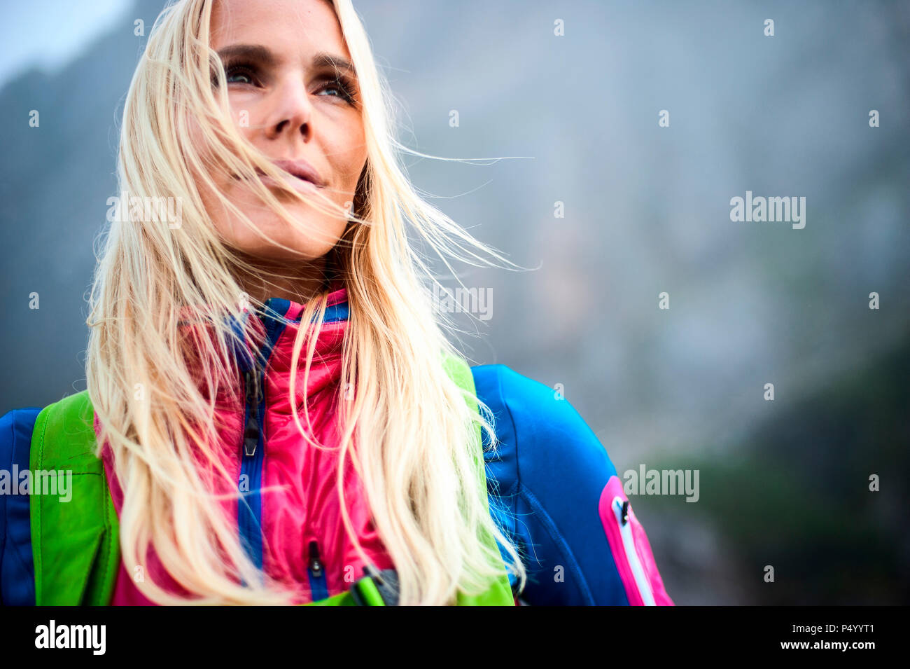 Portrait female mountain woman hi-res stock photography and images - Alamy