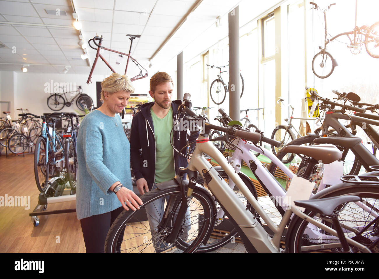Bicycle salesman hi-res stock photography and images - Alamy