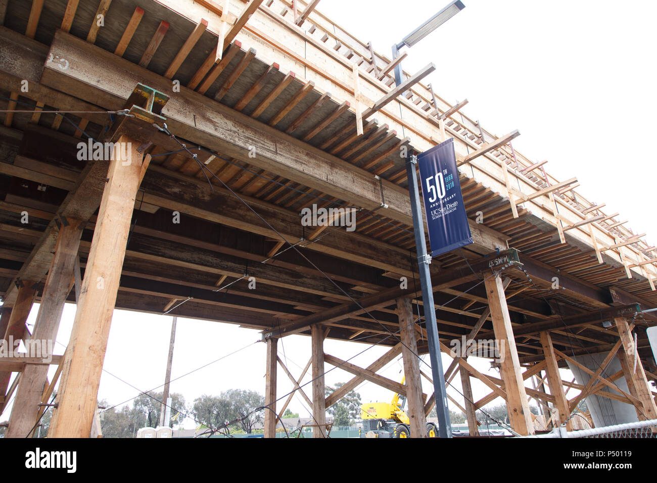 The Mid-Coast Blue Line Trolley extension under construction on the ...