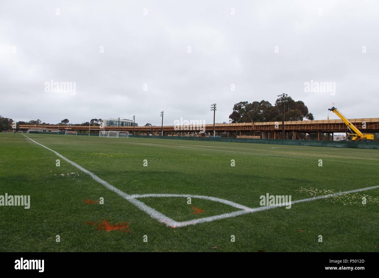 Sports field and light rail hi-res stock photography and images - Alamy