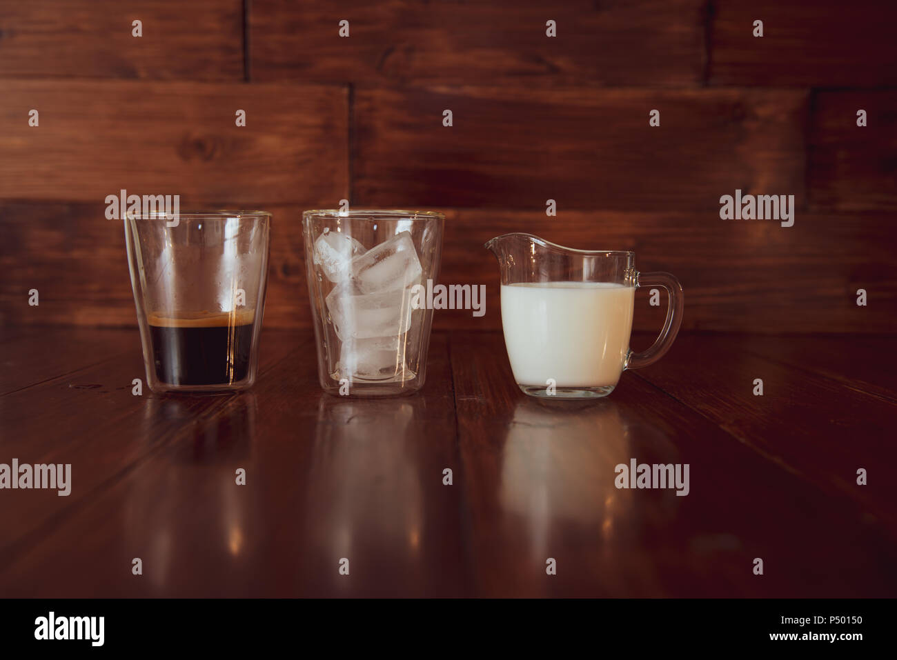 Iced coffee ingredients ice hi-res stock photography and images - Alamy