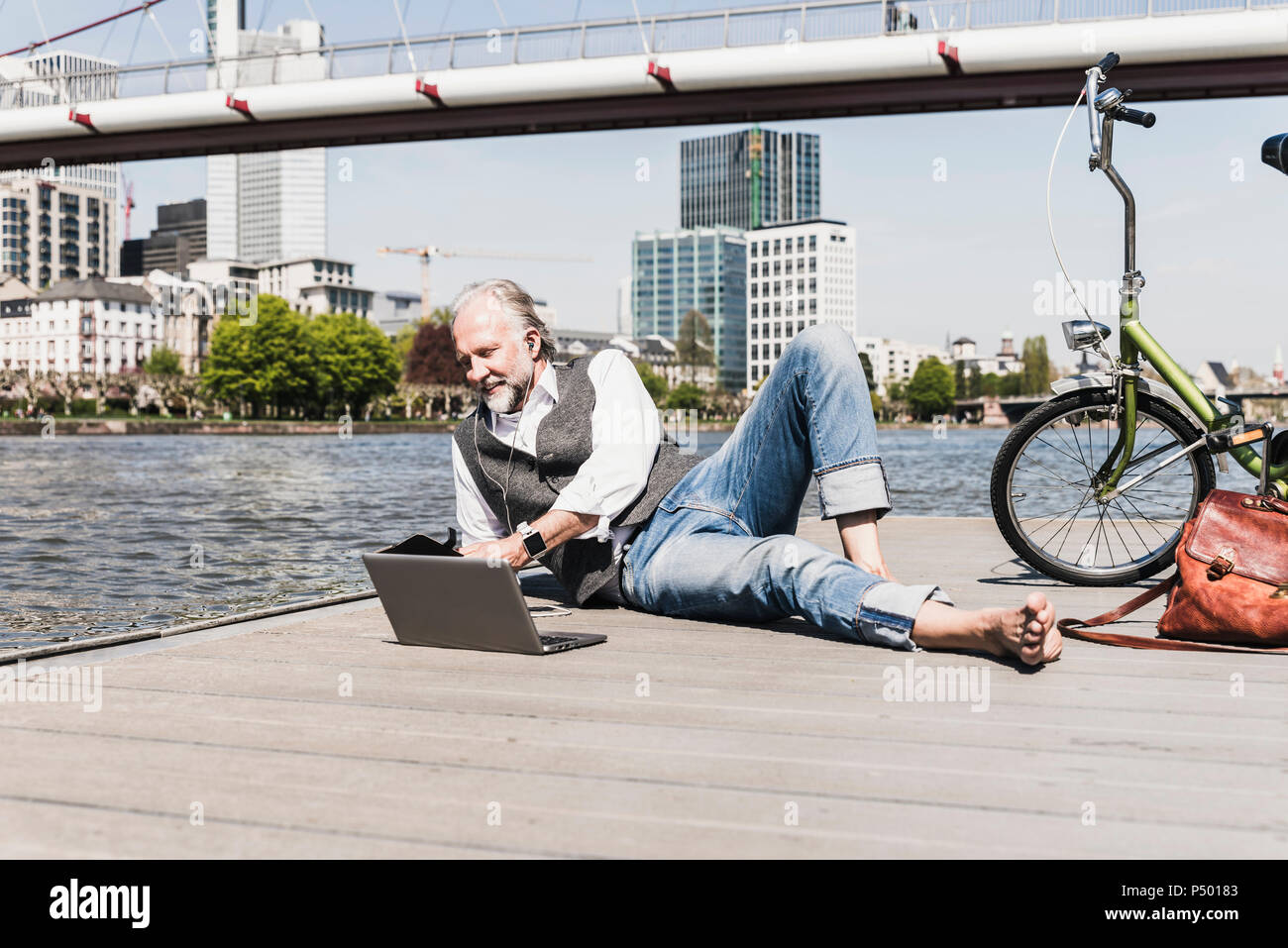 Bicycle lying down hi-res stock photography and images - Alamy