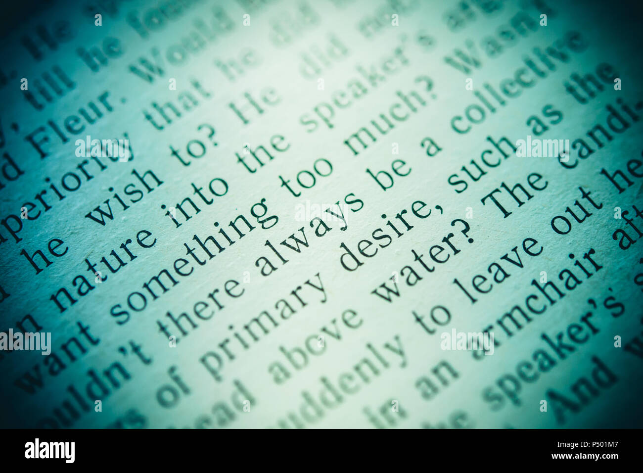 Words In A Book Background