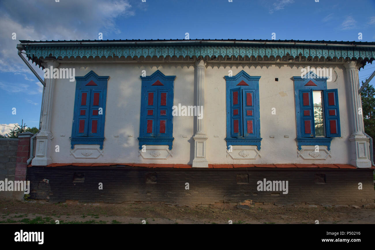 Typical Russian home, Karakol, Kyrgyzstan Stock Photo - Alamy