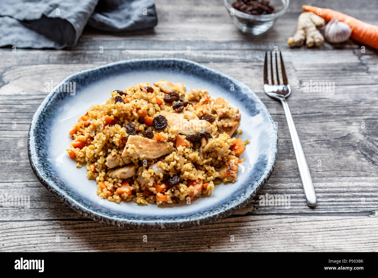Bulgur chicken meat hi-res stock photography and images - Alamy