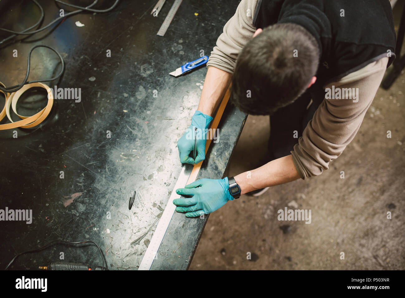 Man to man marking hi-res stock photography and images - Alamy