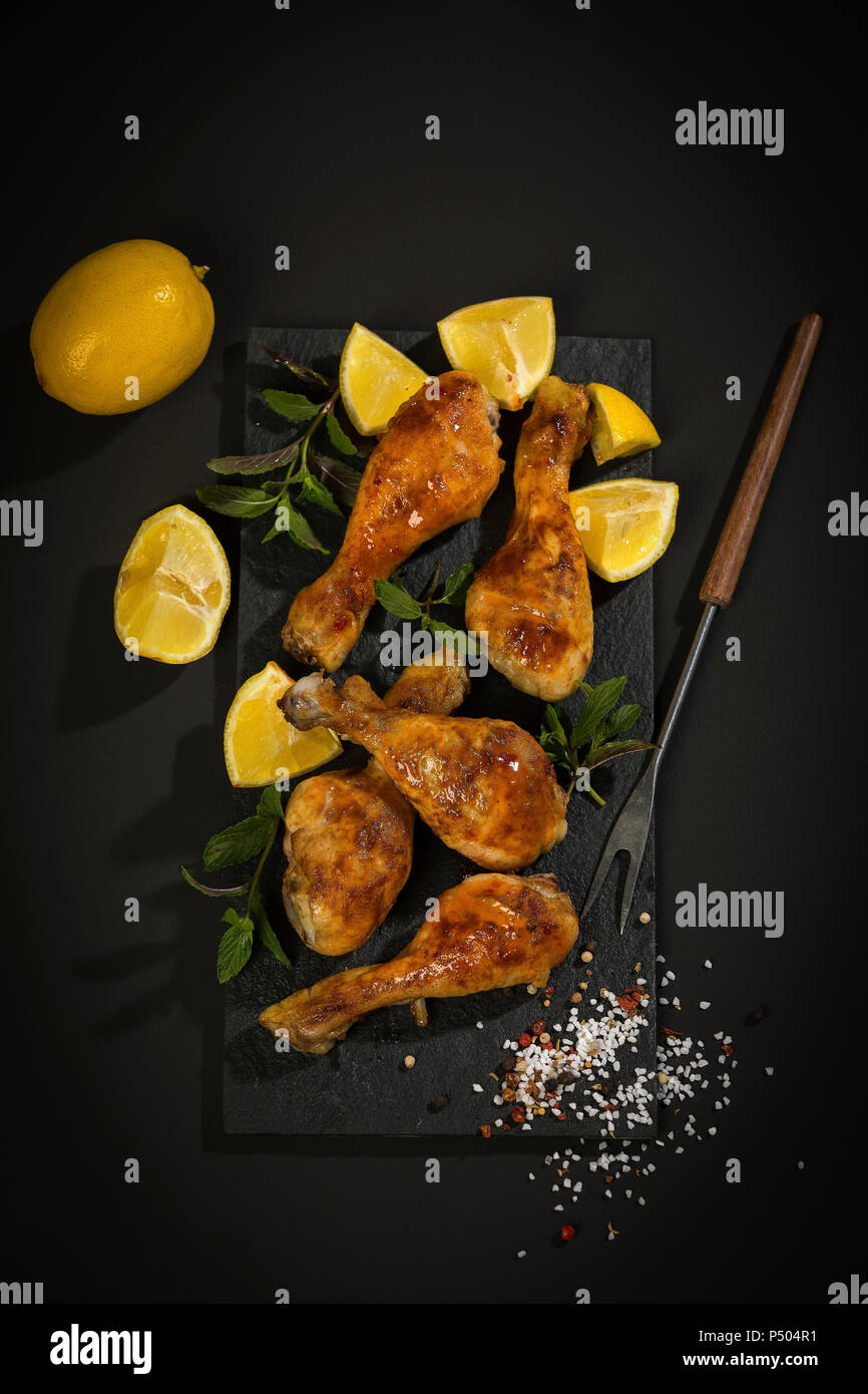 Chicken legs color table hi-res stock photography and images - Alamy