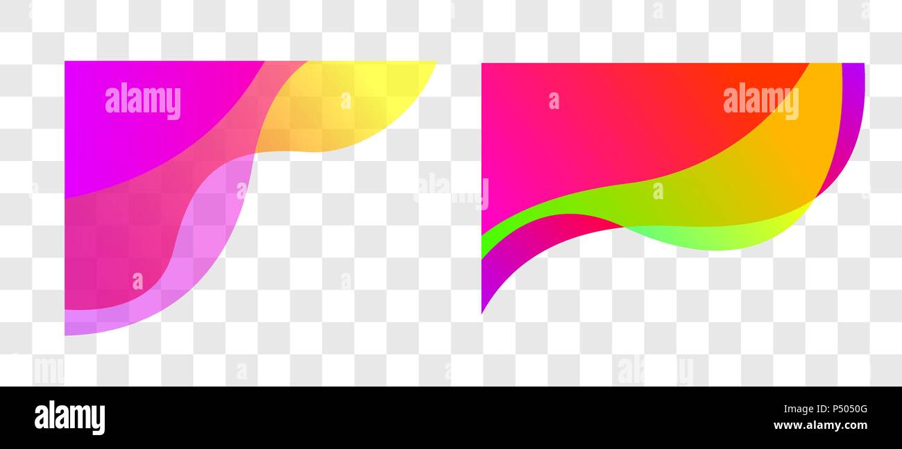 Wavy design element. Decor for brochure, banner, flyer. Fluid, color ...