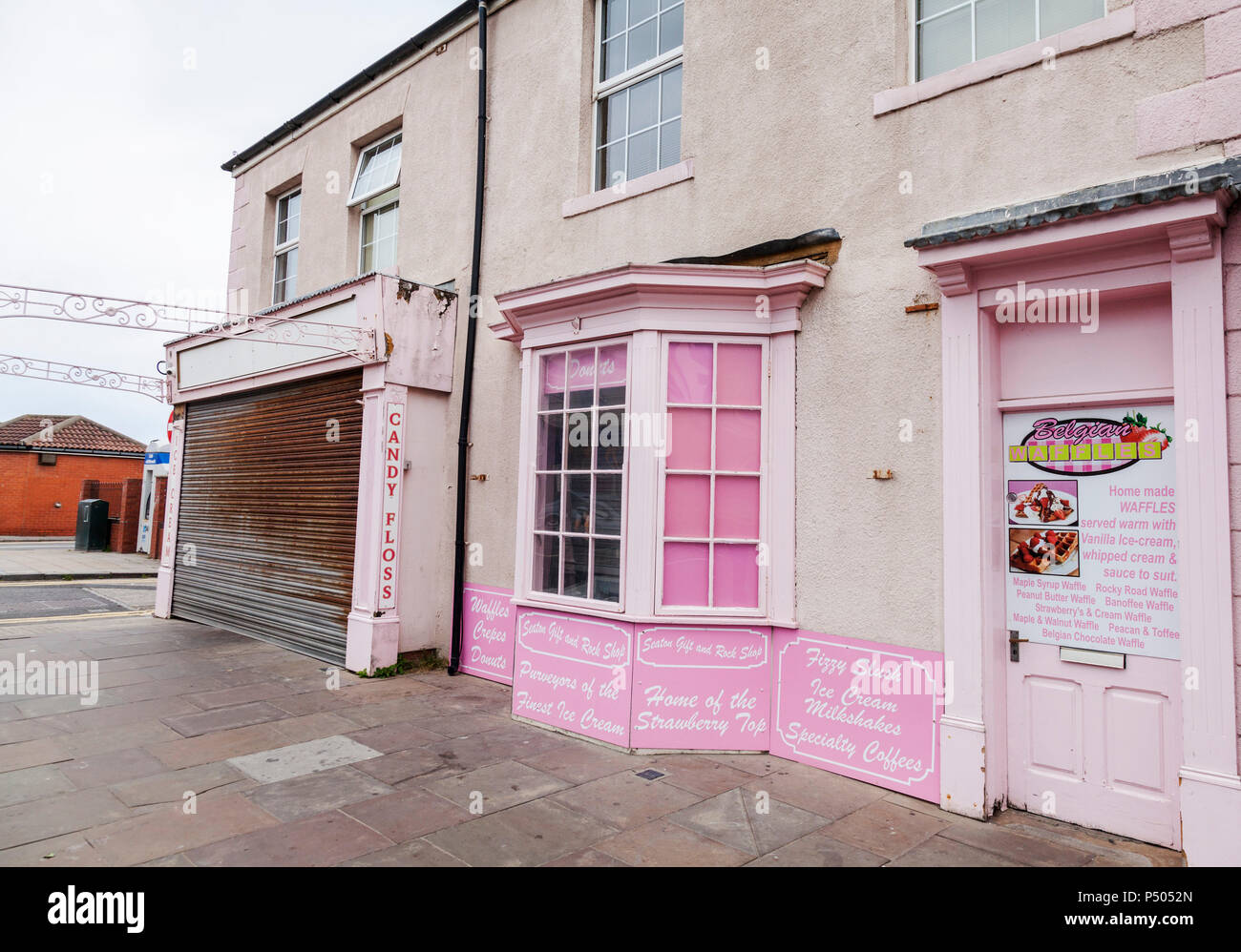 Seaton Carew, Hartlepool, UK..A film called Boy and Bicycle was made by ...
