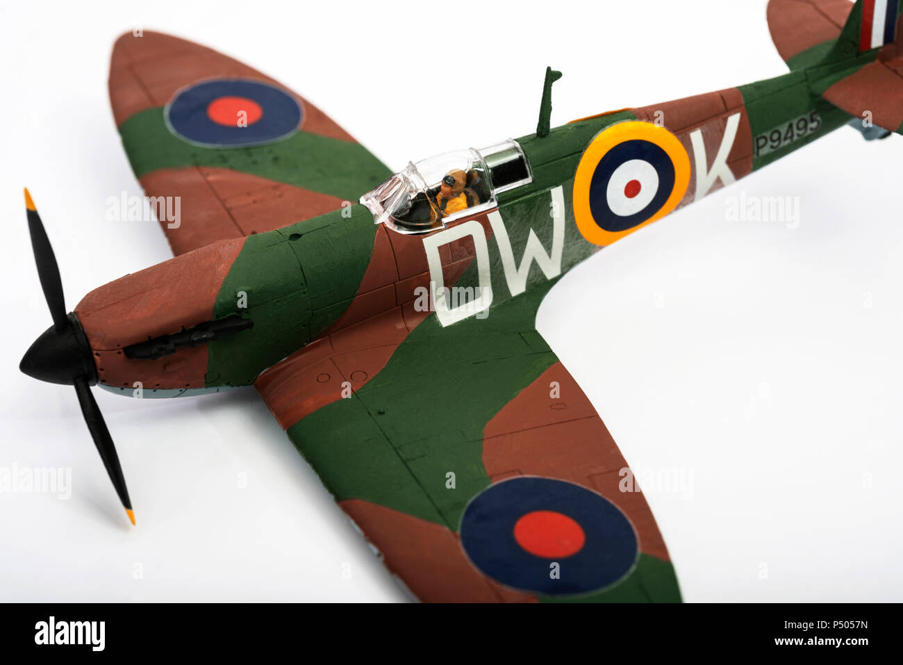 Airfix 1/72 scale model Spitfire Stock Photo - Alamy