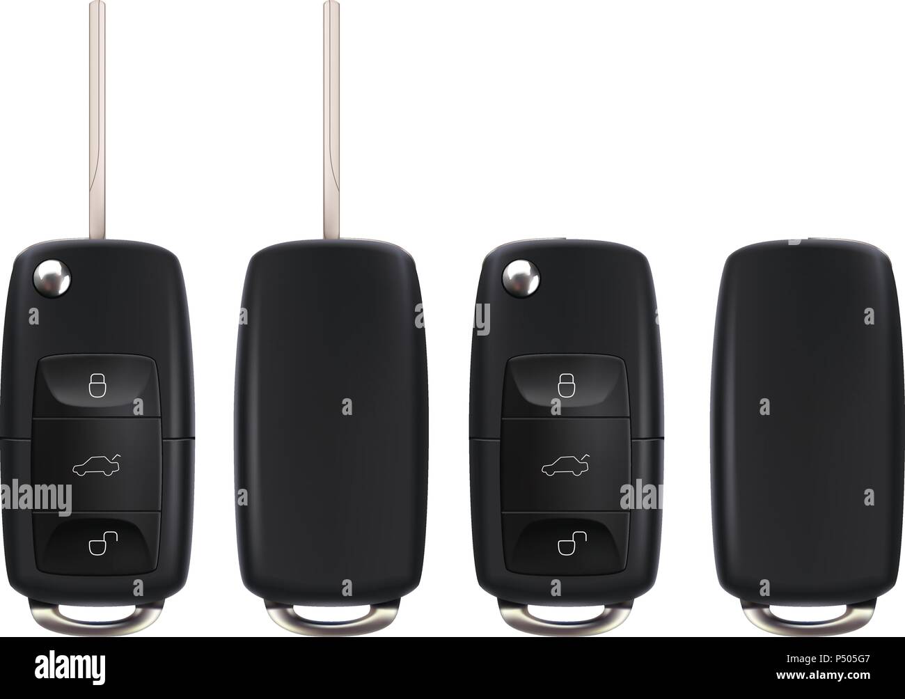 Car remote key isolated Stock Vector Images - Alamy