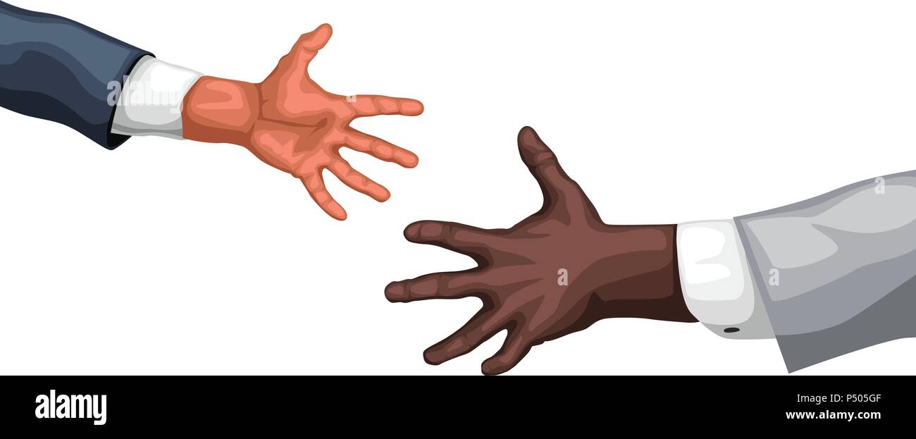 Hand black male company Stock Vector Images - Alamy