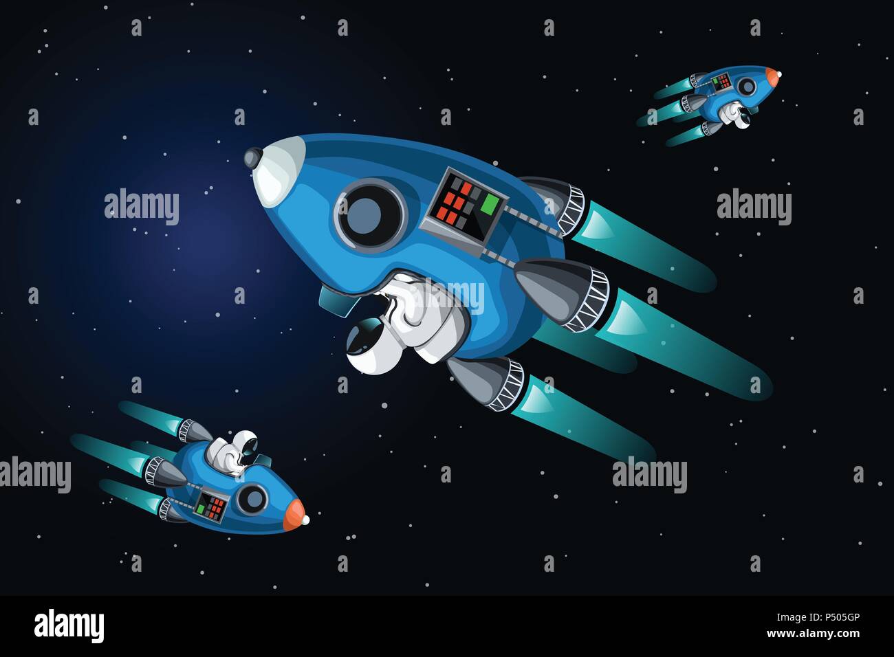 traffic jam in space Stock Vector Image & Art - Alamy