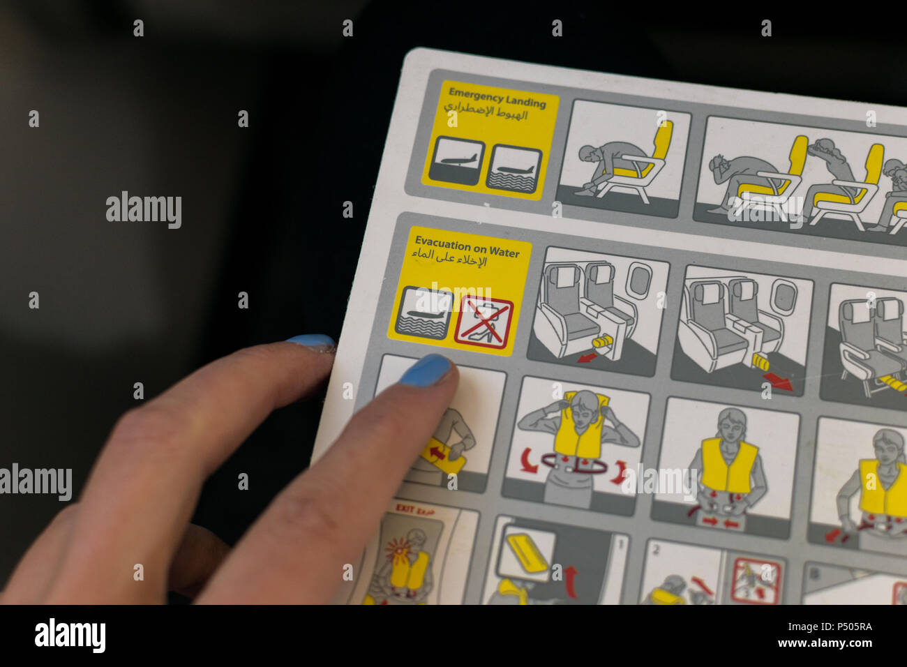 Safety instructions card hi-res stock photography and images - Alamy