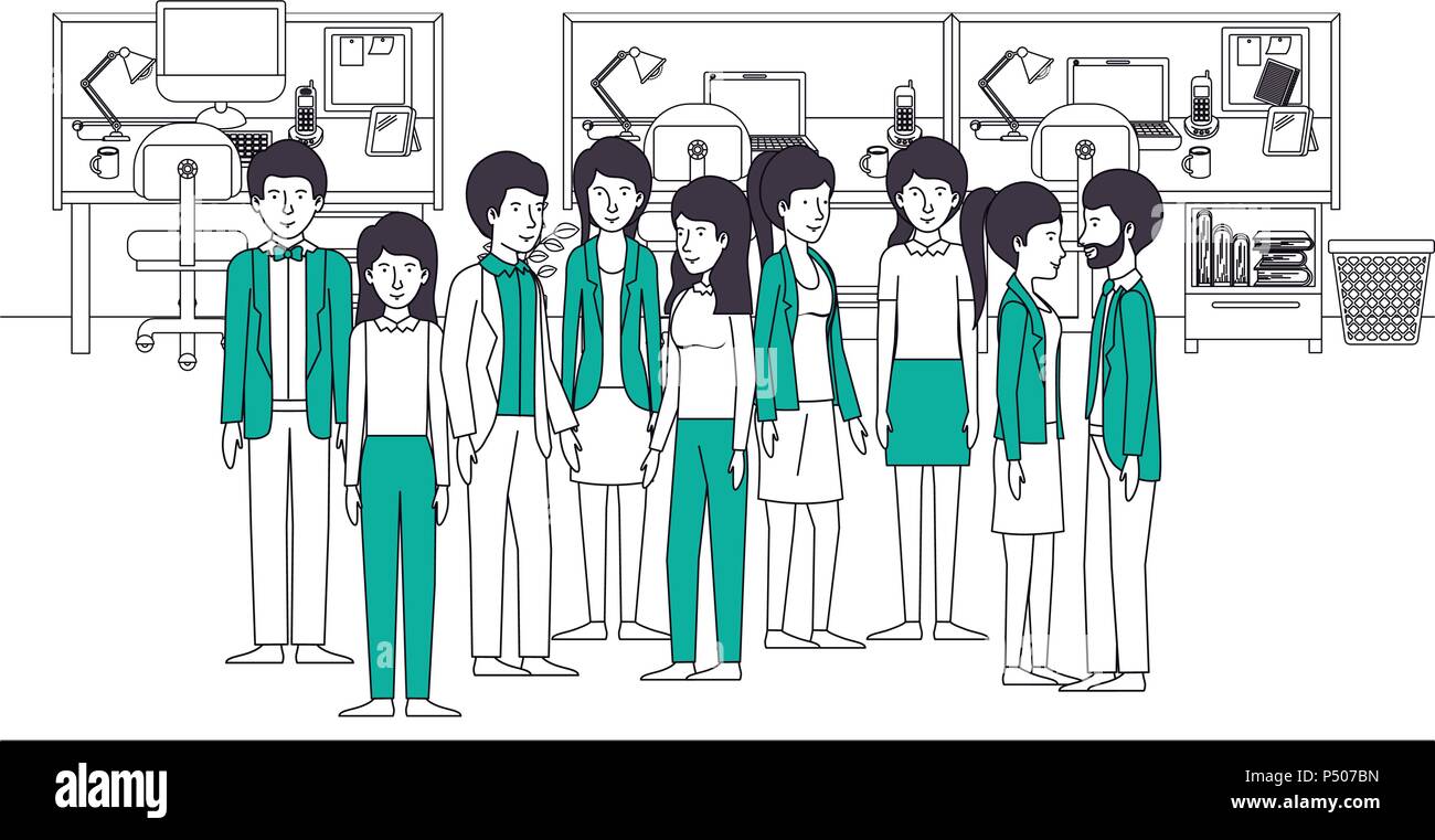 business people in the workplace characters Stock Vector Image & Art ...