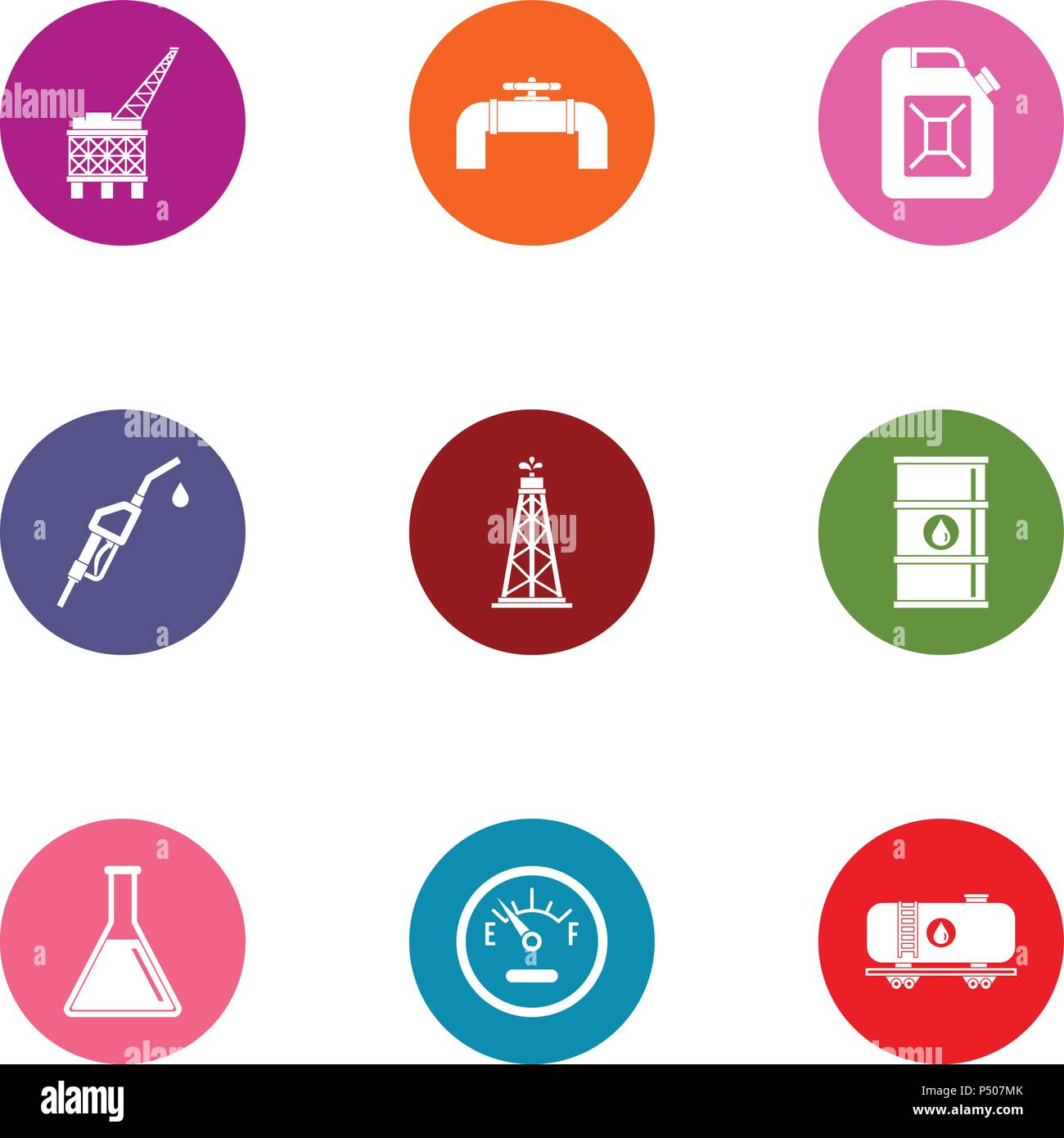 Chemical compound icons set, flat style Stock Vector Image & Art - Alamy