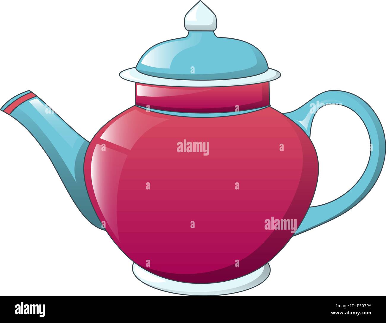 Traditional tea pot icon, cartoon style Stock Vector Image & Art - Alamy