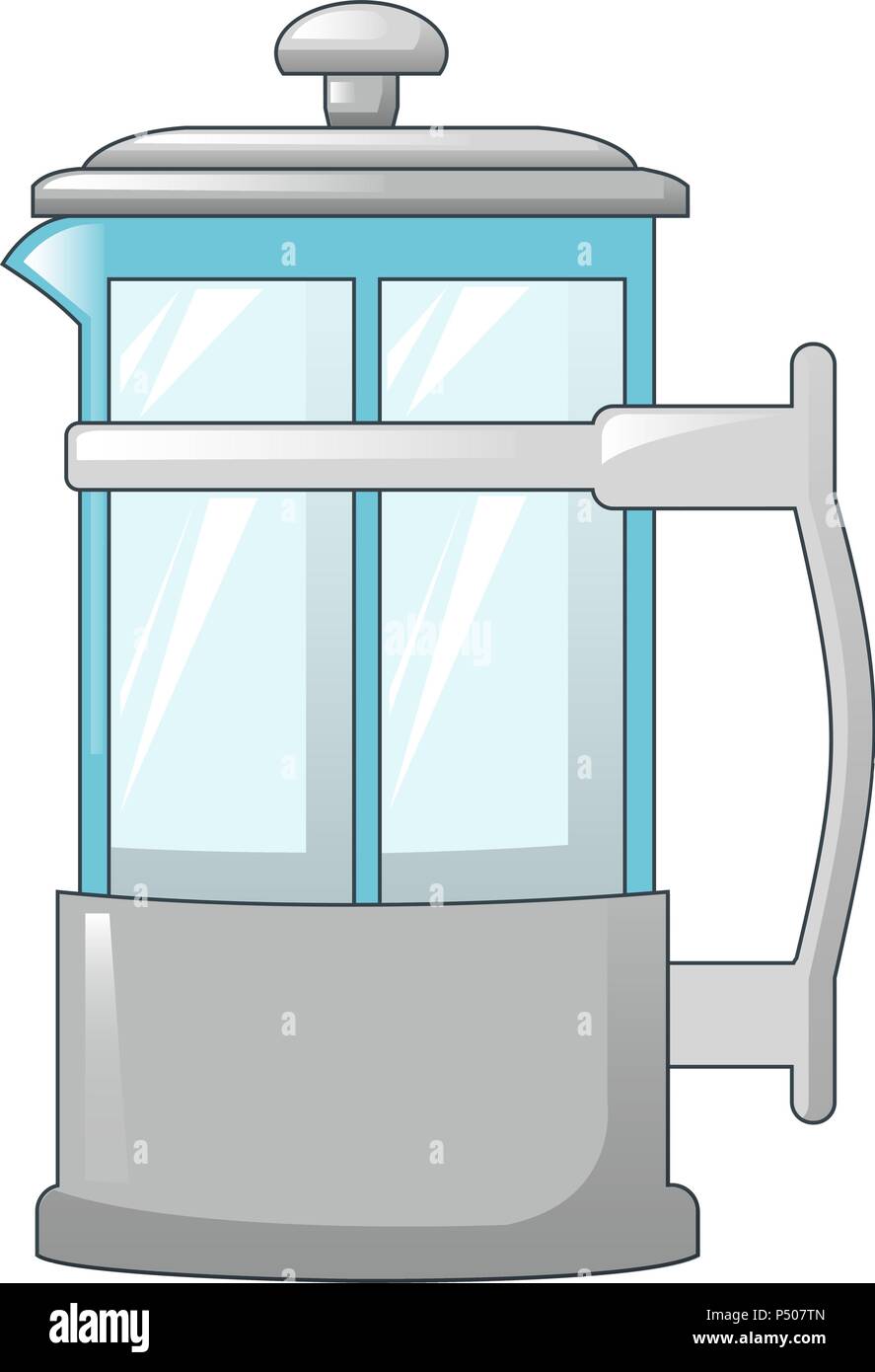 Silver teapot white background Stock Vector Images - Alamy