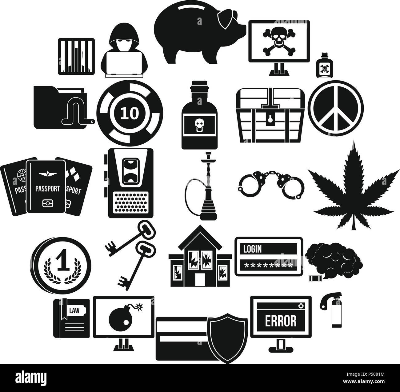 Law offence Stock Vector Images - Alamy