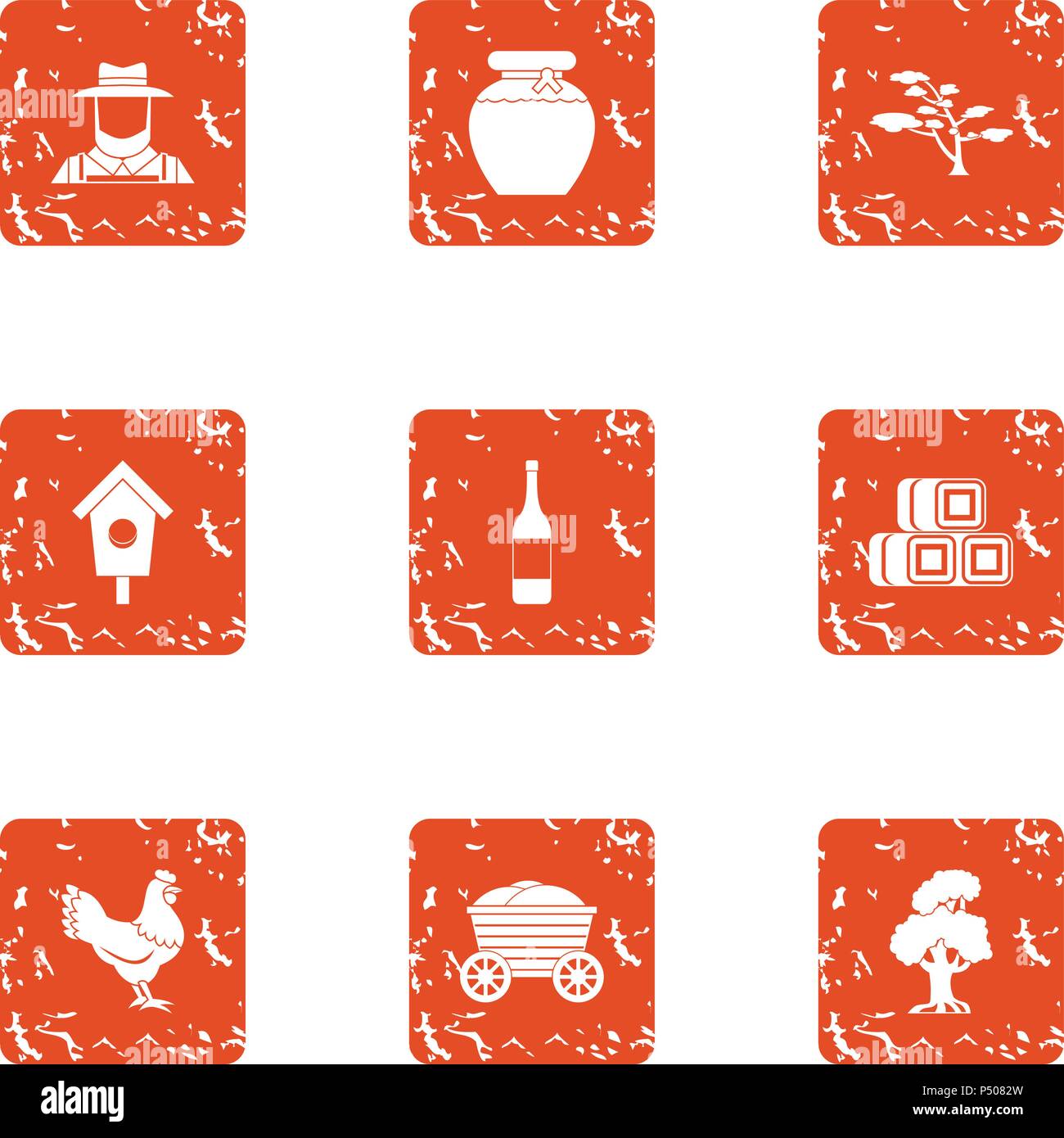 Global food village Stock Vector Images - Alamy