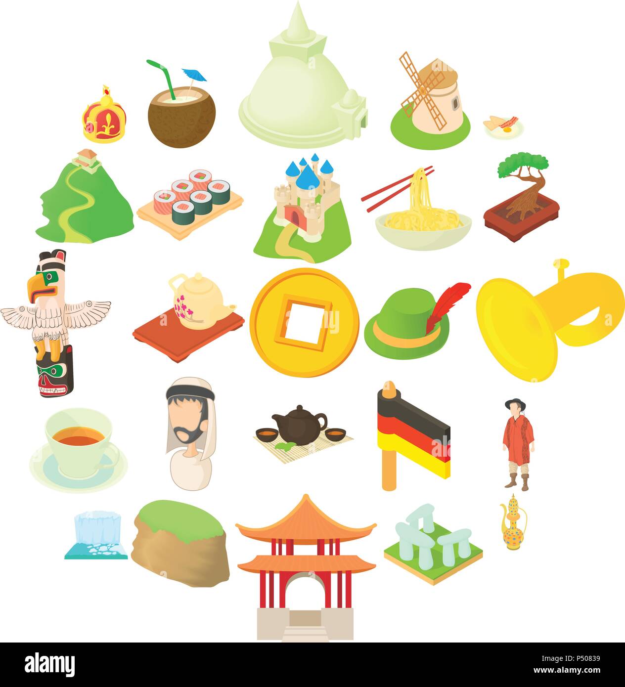 Education icons set, cartoon style Stock Vector Image & Art - Alamy
