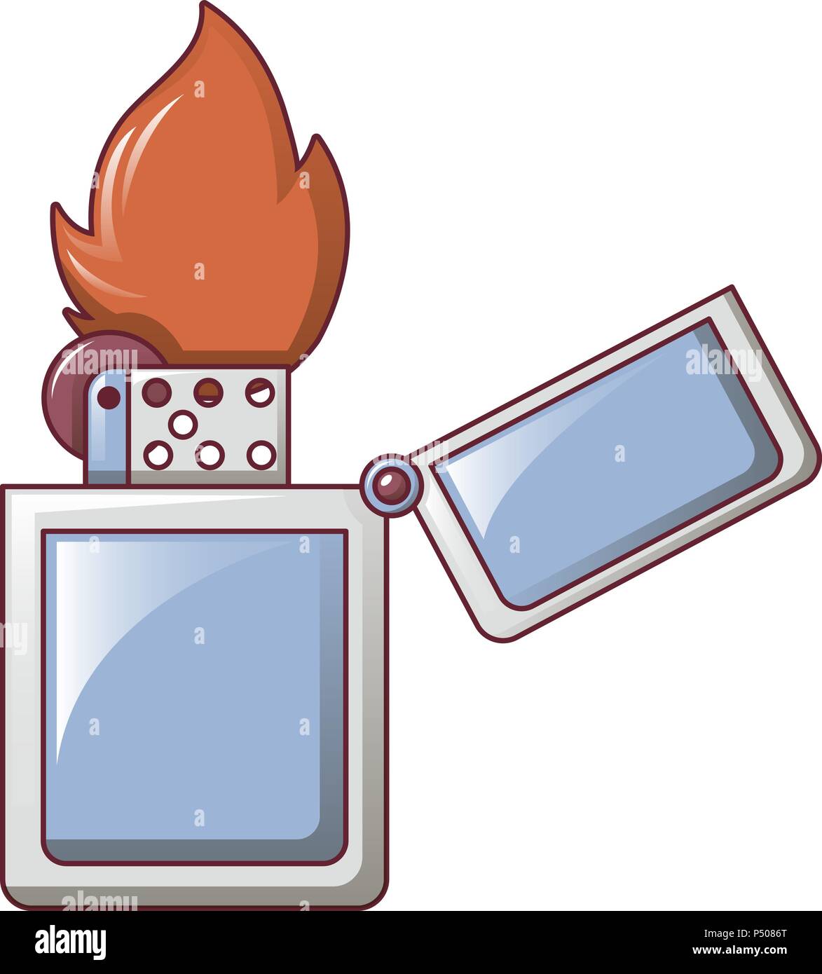 Steel lighter icon, cartoon style Stock Vector Image & Art - Alamy