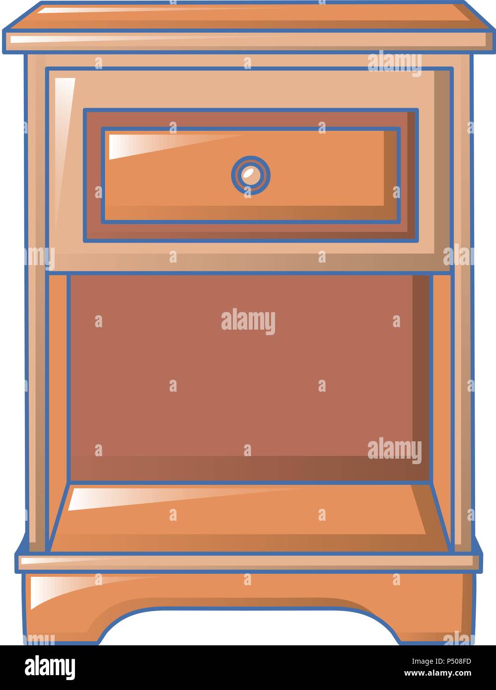 Red bedside table icon, cartoon style Stock Vector Image & Art - Alamy