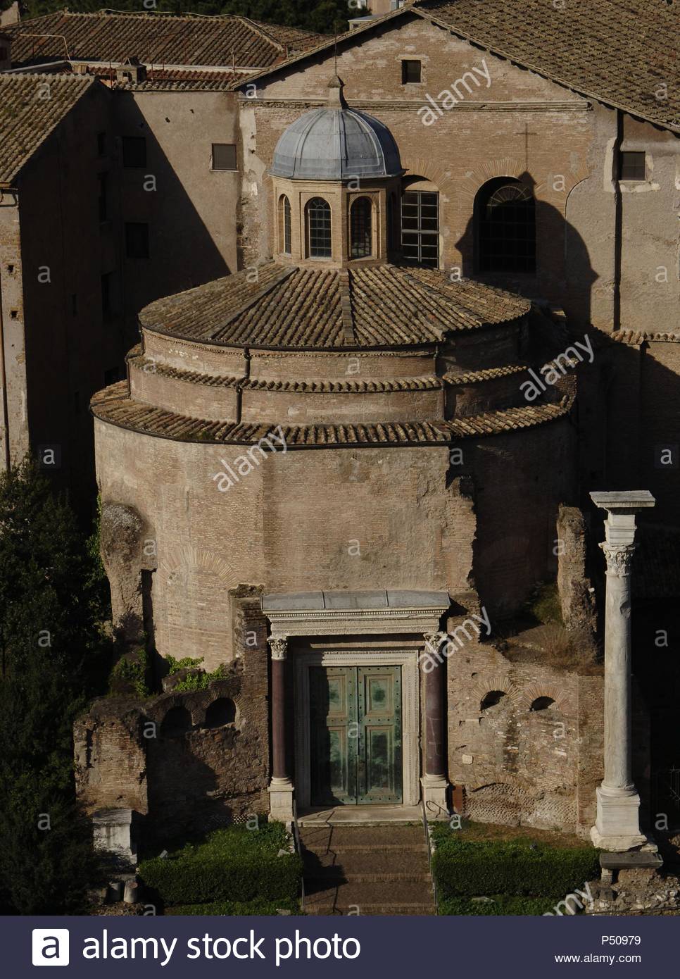 Temple Romulus Bronze Door Roman Stock Photos & Temple Romulus Bronze ...