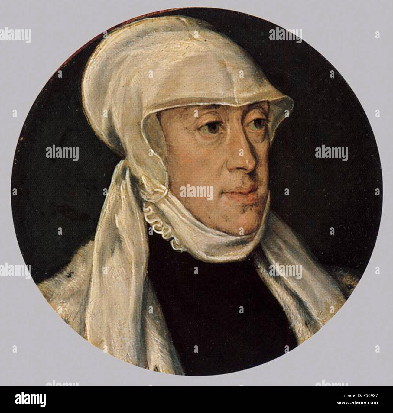 16th-century unknown painters - Portrait of Mary of Hungary - WGA24023 ...