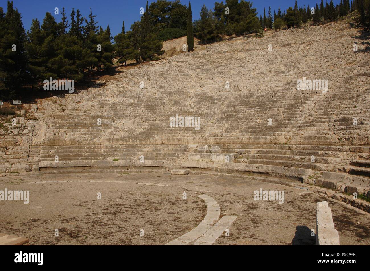 Greece. Argos. Greco-Roman Theatre. Ruins. Peloponnese Region Stock ...